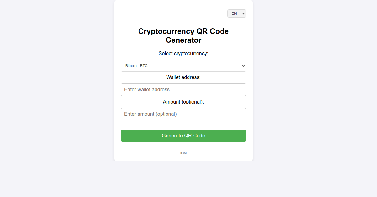 Bitcoin QR Code Generator